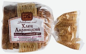 Хлеб ржаной Дедовский хлеб Дарницкий половинка в нарезке, 350 г в ...