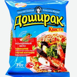 Лапша быстрого приготовления Доширак Квисти со вкусом морепродуктов, 70 ...